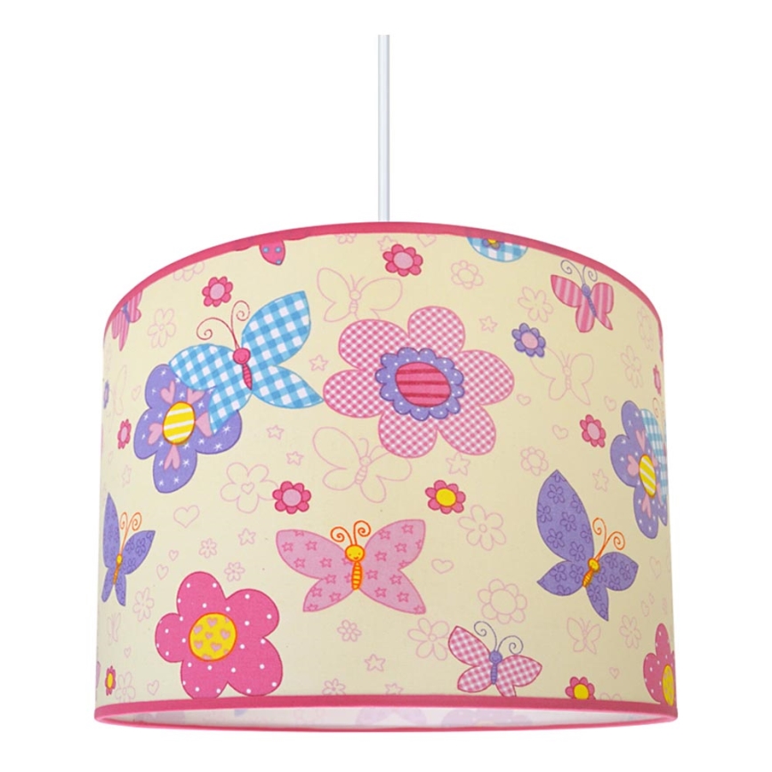 Detský luster BUTTERFLY 1xE27/60W/230V žltá | Svet svietidiel