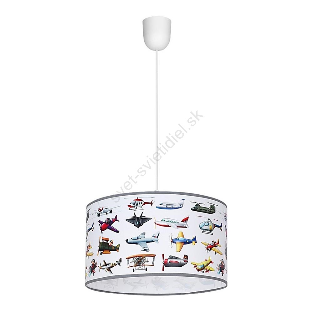 Detský luster na lanku PLANES 1xE27/60W/230V | Svet svietidiel