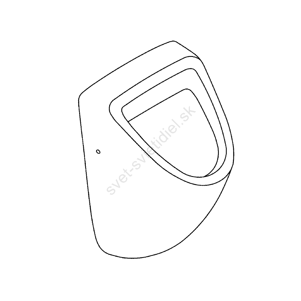 GROHE 39438000 - Pisoár BAU CERAMIC 337 × 355 × 552 mm keramika/biela ...