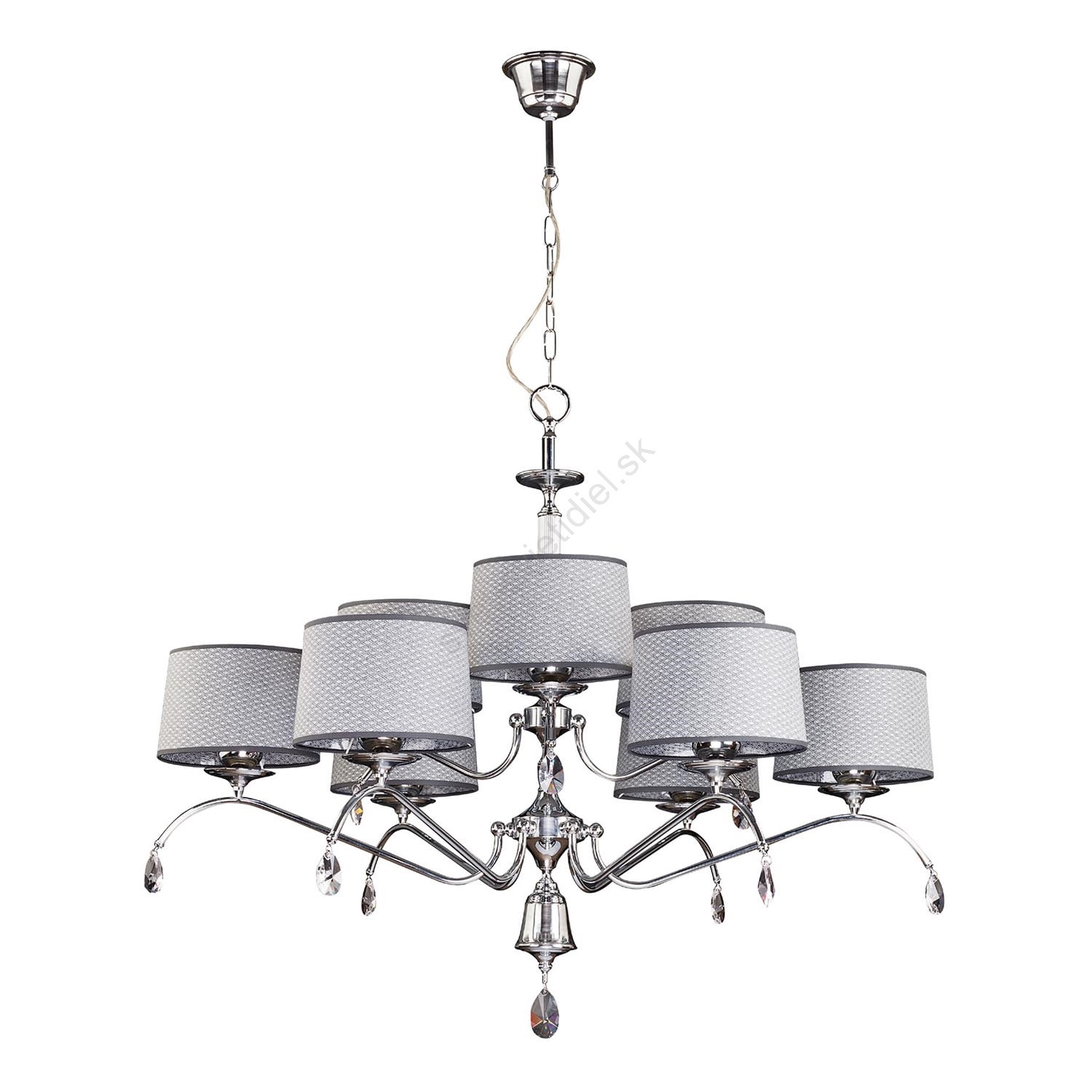 Jupiter 1606 - EG 9 CH - Kryštáľový luster EGIDA 9xE27/60W | Svet ...