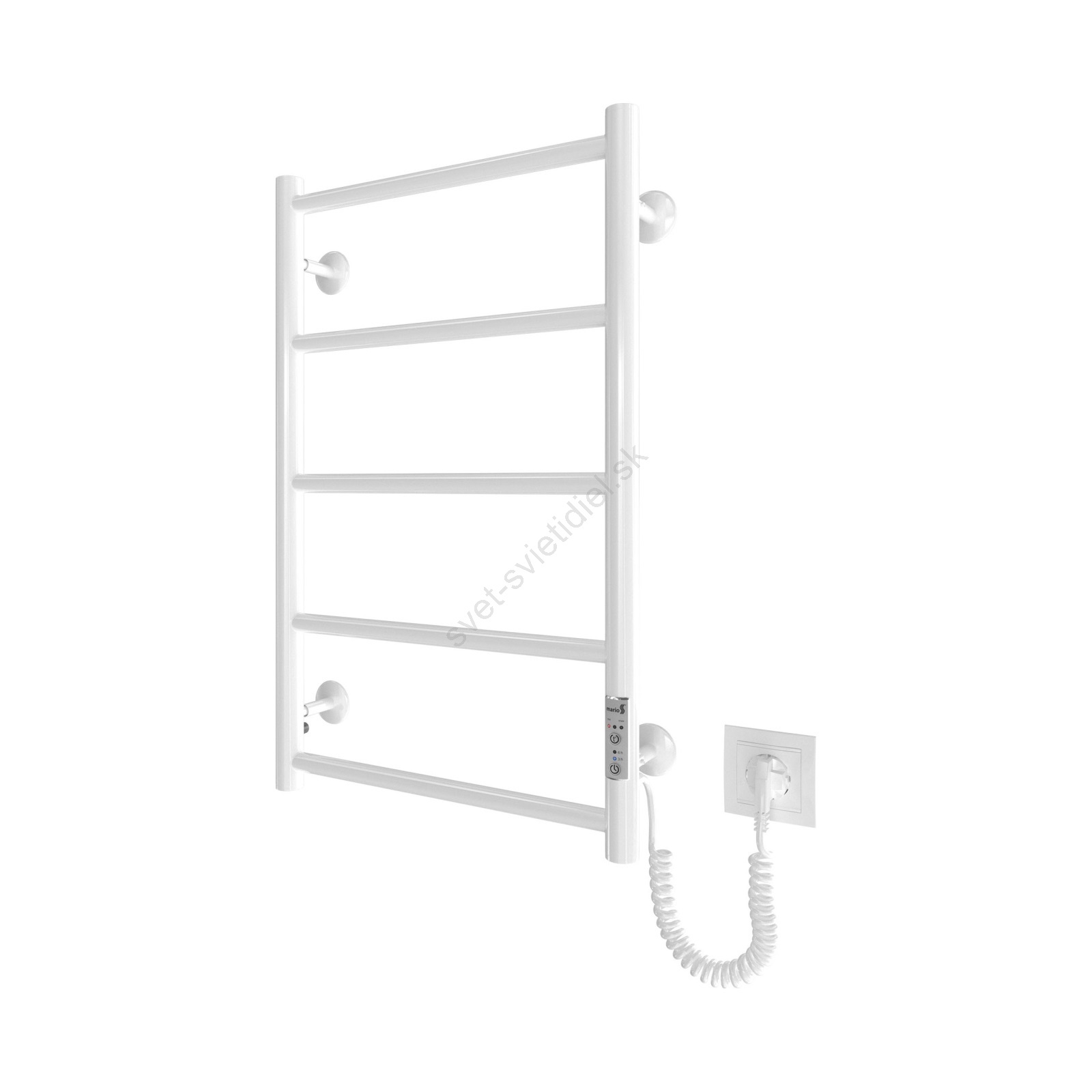 Kúpeľňový rebríkový radiátor CLASSIC 65W/230V 65x43 cm nerezová oceľ ...