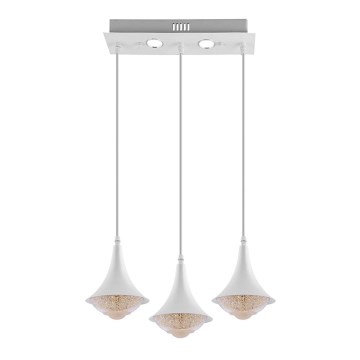 LED Luster 3xLED/9W/230V biela | Svet svietidiel