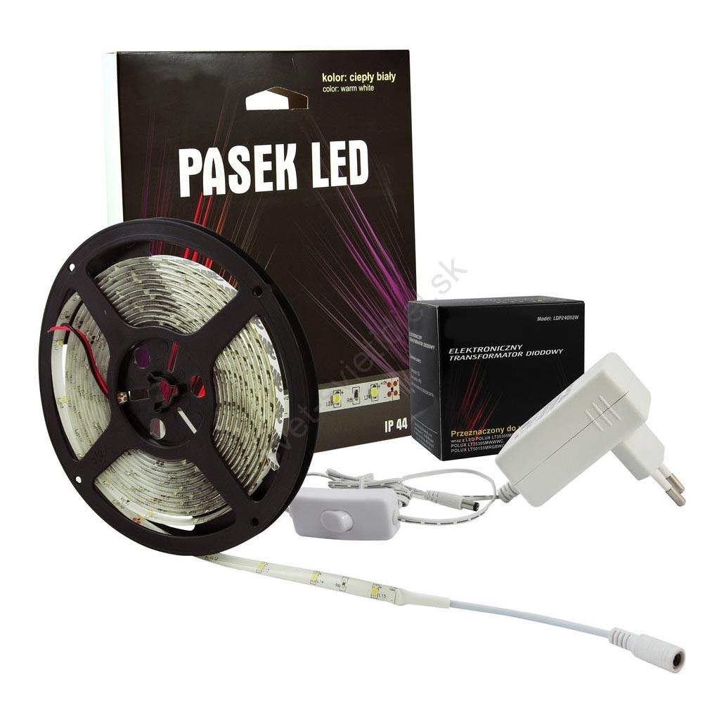 LED pásik 5m LED/8,5W/24V IP44 3000K | Svet svietidiel
