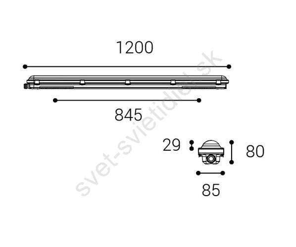 LED2 - LED Technické svietidlo DUSTER LED/35W/230V IP66 | Svet svietidiel