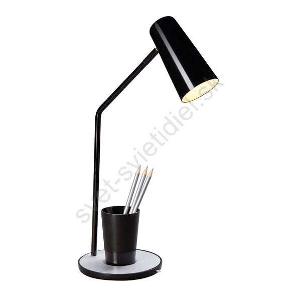 Philips Massive 66625/30/10 - Stolná lampa JASON 1xE14/12W čierna ...