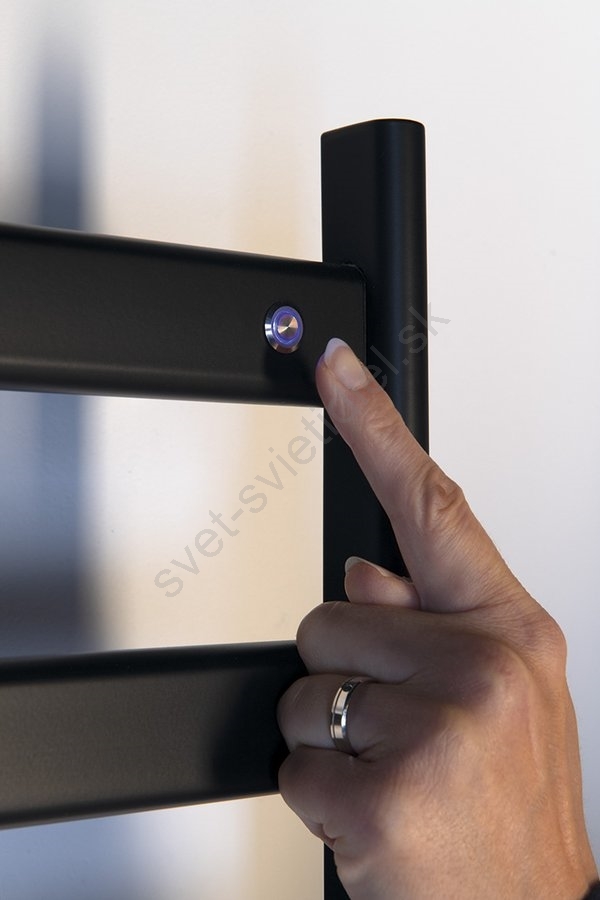 Sapho - Elektrický sušiak na uteráky ELIAS 105W/230V 49x73 cm matná čierna | Svet svietidiel