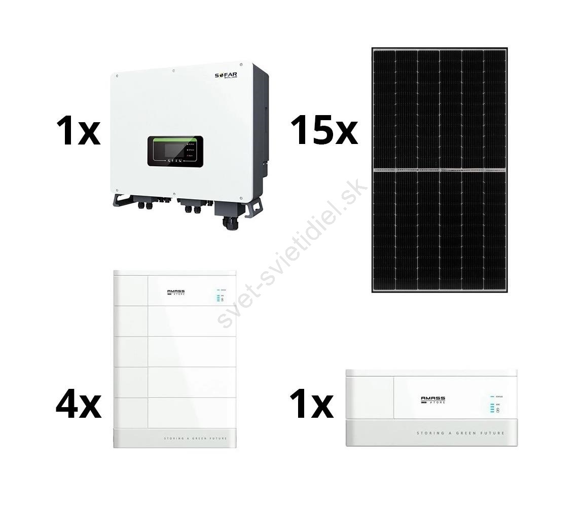 Solárna zostava SOFAR Solar - 6kWp JINKO+6kW hybridný menič 3f+10,24 ...