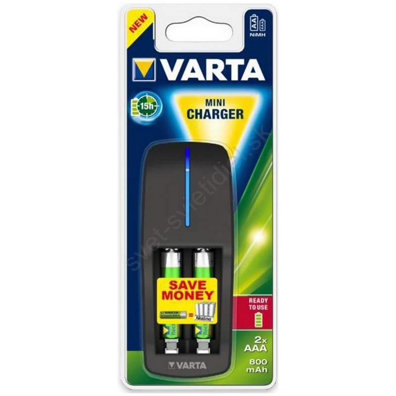 Varta 57646 - Nabíjačka batérií MINI 2xAA/AAA 800mAh 230V | Svet svietidiel