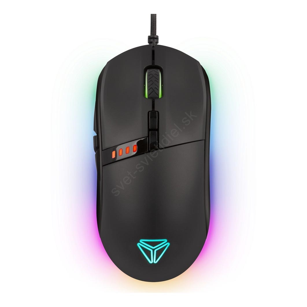 Yenkee - LED RGB Herná myš 5000 DPI 9 tlačítok čierna | Svet svietidiel