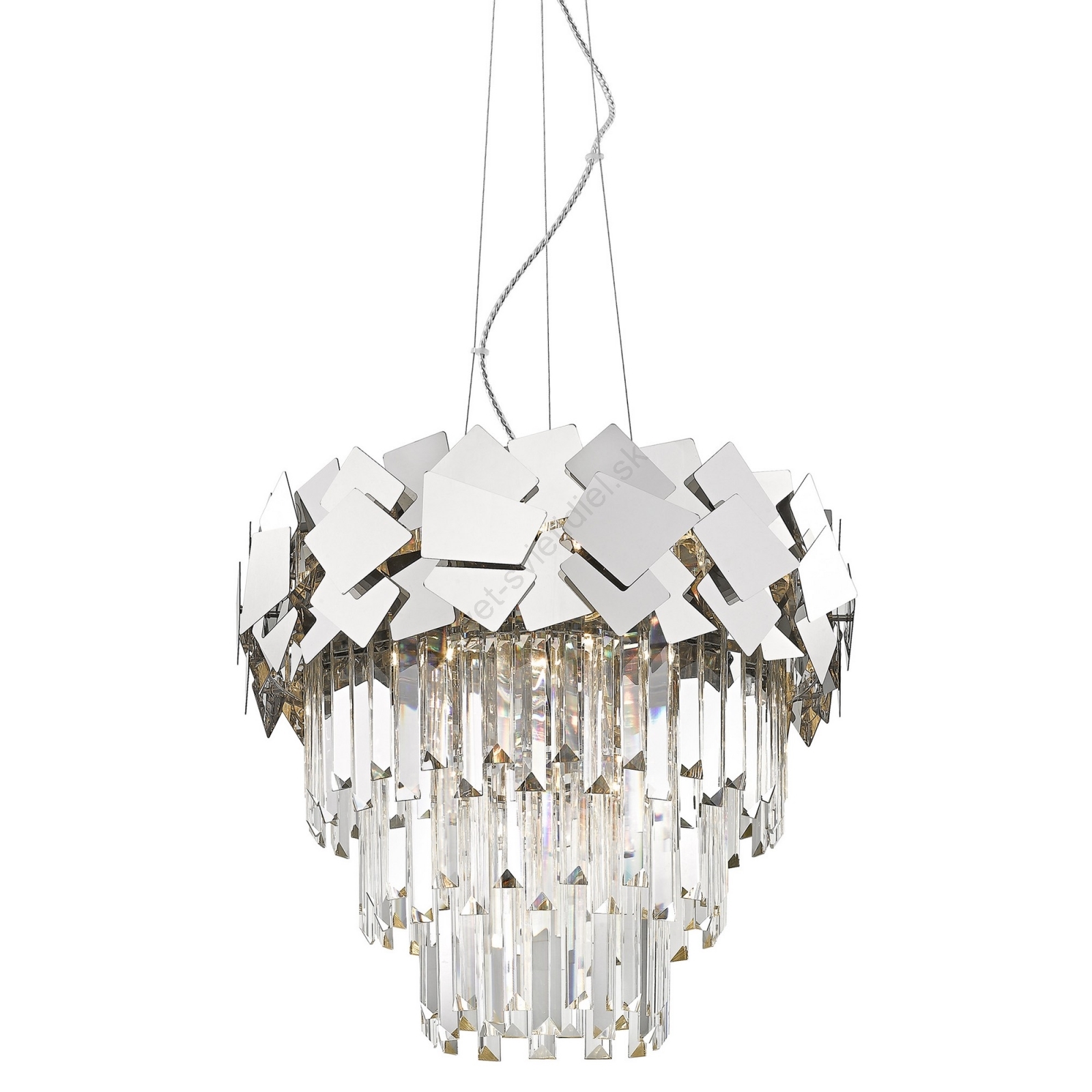 Zuma Line P0506-06A-F4AC - Krištáľový luster na lanku QUASAR 6xE14/40W ...